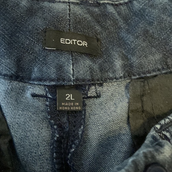 Express | Pants & Jumpsuits | Editor Denim Dress Pants Perfect ...